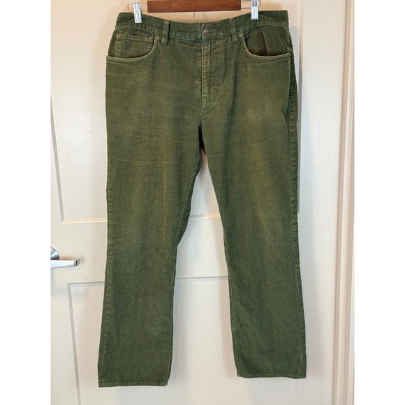 J. Crew | Pants | Mens Olive Green J Crew The Bleeker Corduroy Pants ...